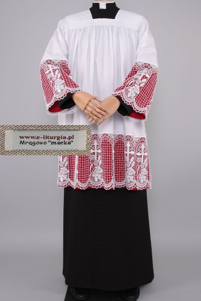 Surplice Kp1g-1 - Surplices for Prelates with 30cm Guipure Lace ...