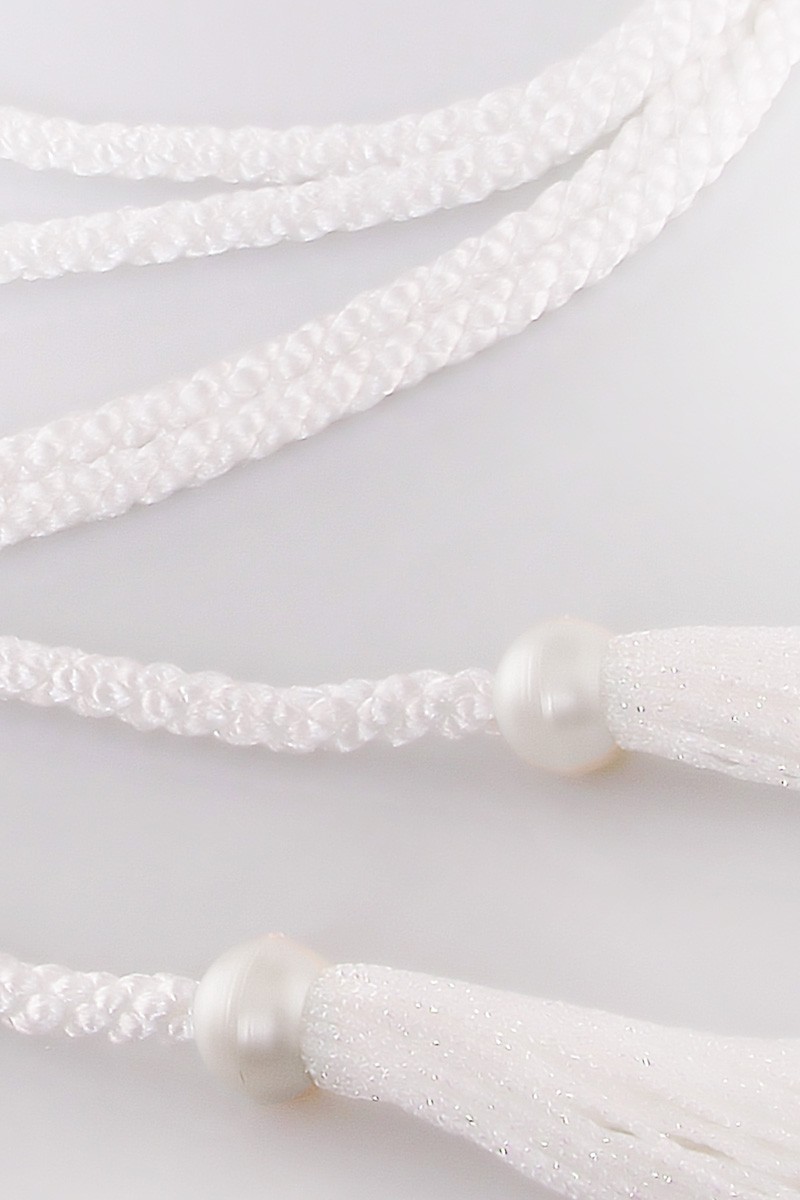 Cingulum with white tassels - Cincture | Liturgical-Clothing.com
